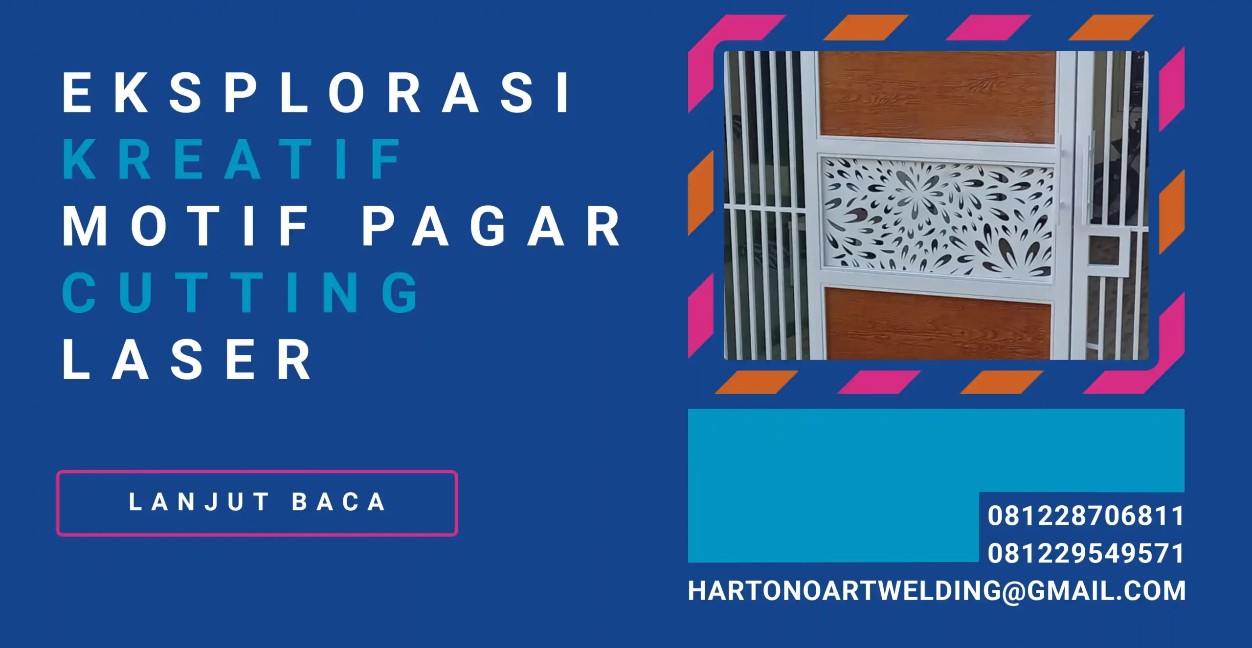 Eksplorasi Kreatif Motif Pagar Cutting Laser - Hartono Art Welding Semarang