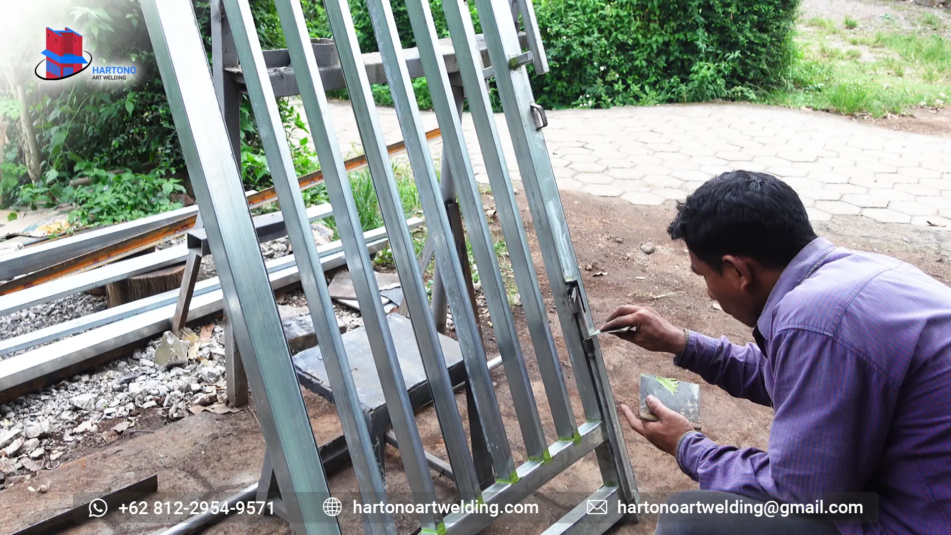 Fabrikasi Pagar Minimalis - Hartono Art Welding Semarang